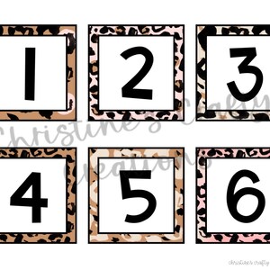 Leopard Book Box Labels L Editable - Etsy
