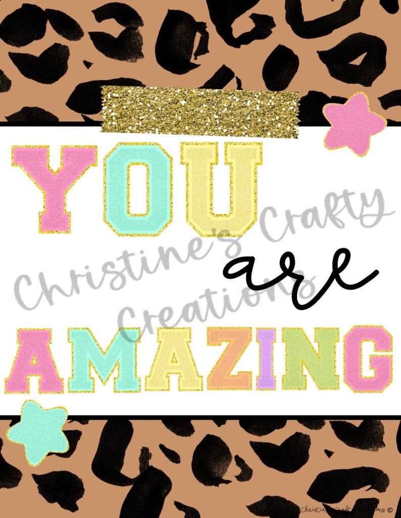 Groovy Leopard and Dalmatian Motivational Posters - Etsy