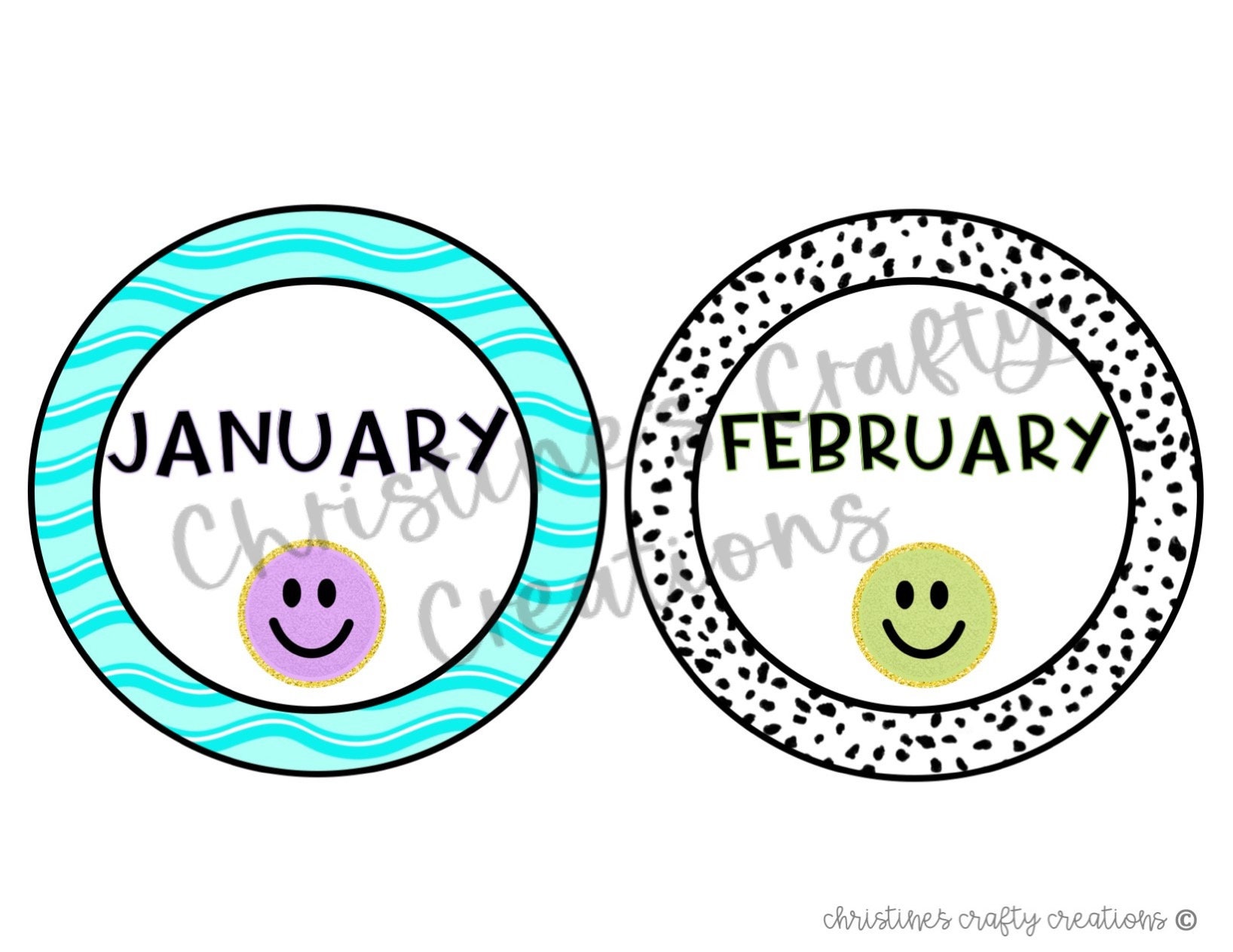 Groovy Leopard and Dalmatian Birthday Chart L Editable - Etsy