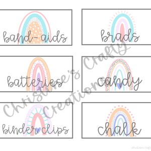 BOHO Teacher Toolbox Labels L Editable - Etsy