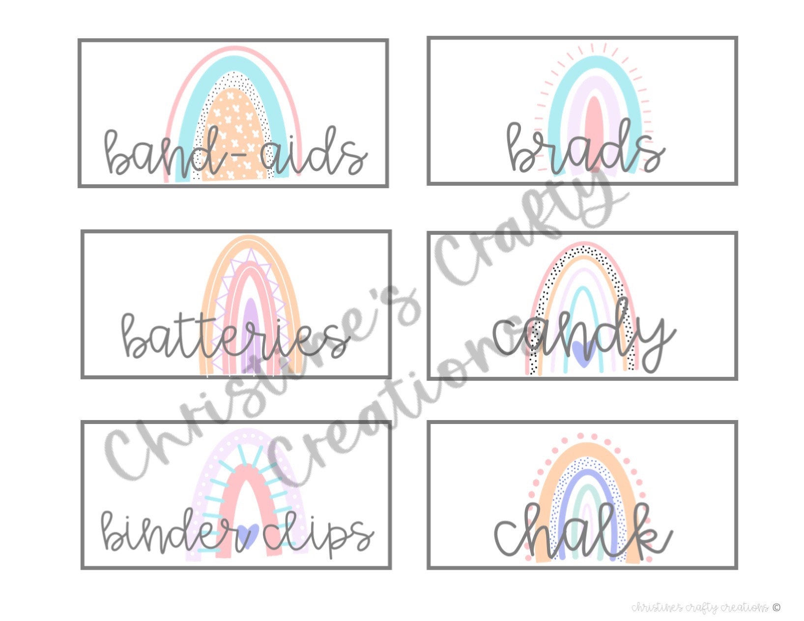 BOHO Teacher Toolbox Labels L Editable - Etsy