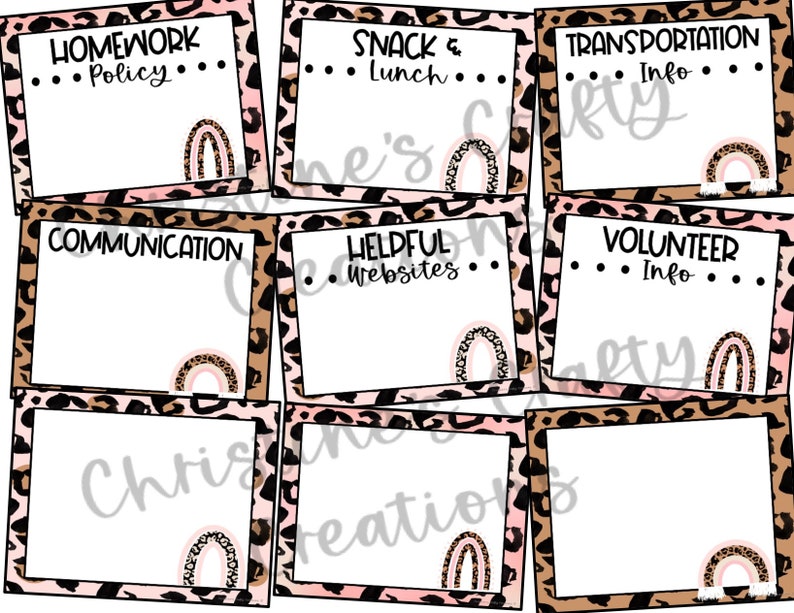 Leopard Meet the Teacher Powerpoint L Editable Slides - Etsy