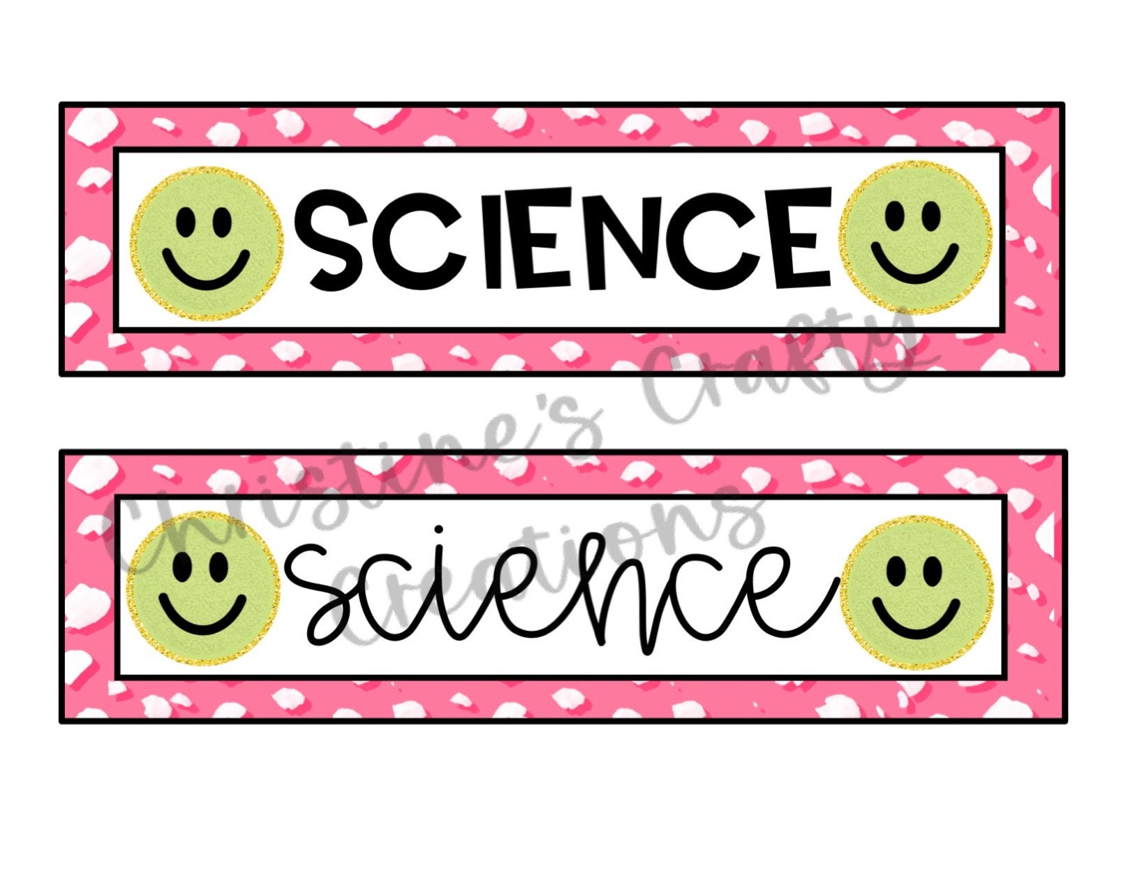 Groovy Leopard and Dalmatian Learning Targets L Editable - Etsy