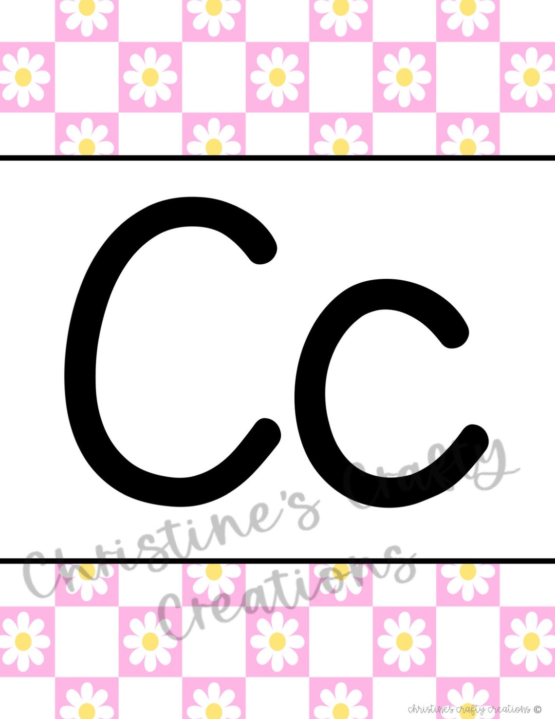 Retro Daisy Alphabet Posters - Etsy