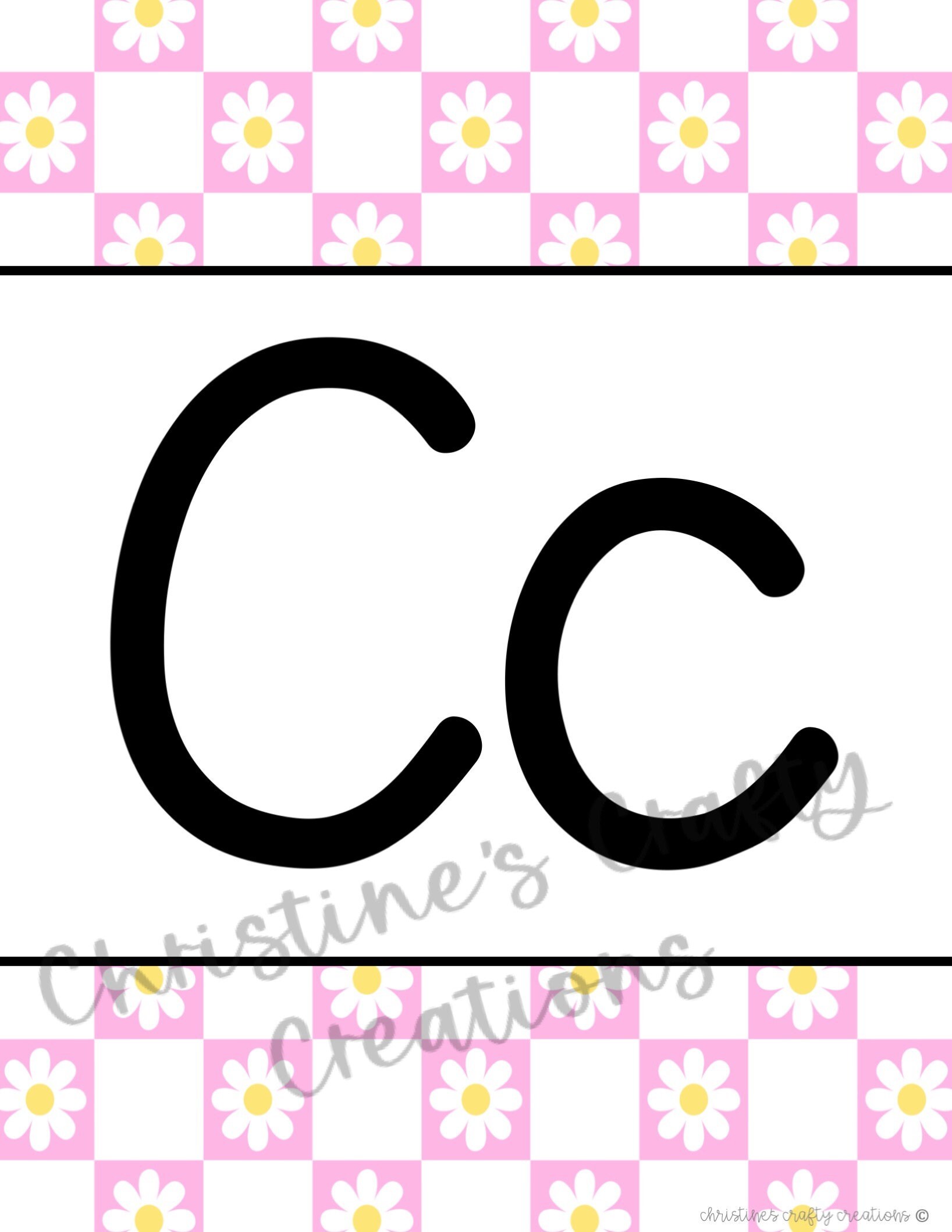 Retro Daisy Alphabet Posters - Etsy