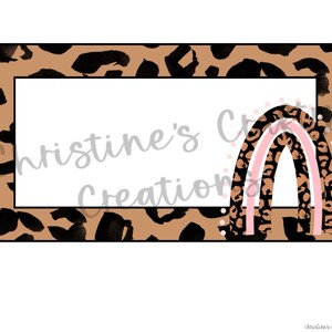 Leopard 12 Drawer Labels L Editable - Etsy