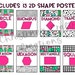 Cactus 2D Shape Posters - Etsy