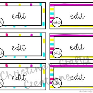 Bright Rainbow Boho Birthday Chart L Editable - Etsy
