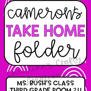 Bright Rainbow Boho Student Folder Covers L Editable - Etsy