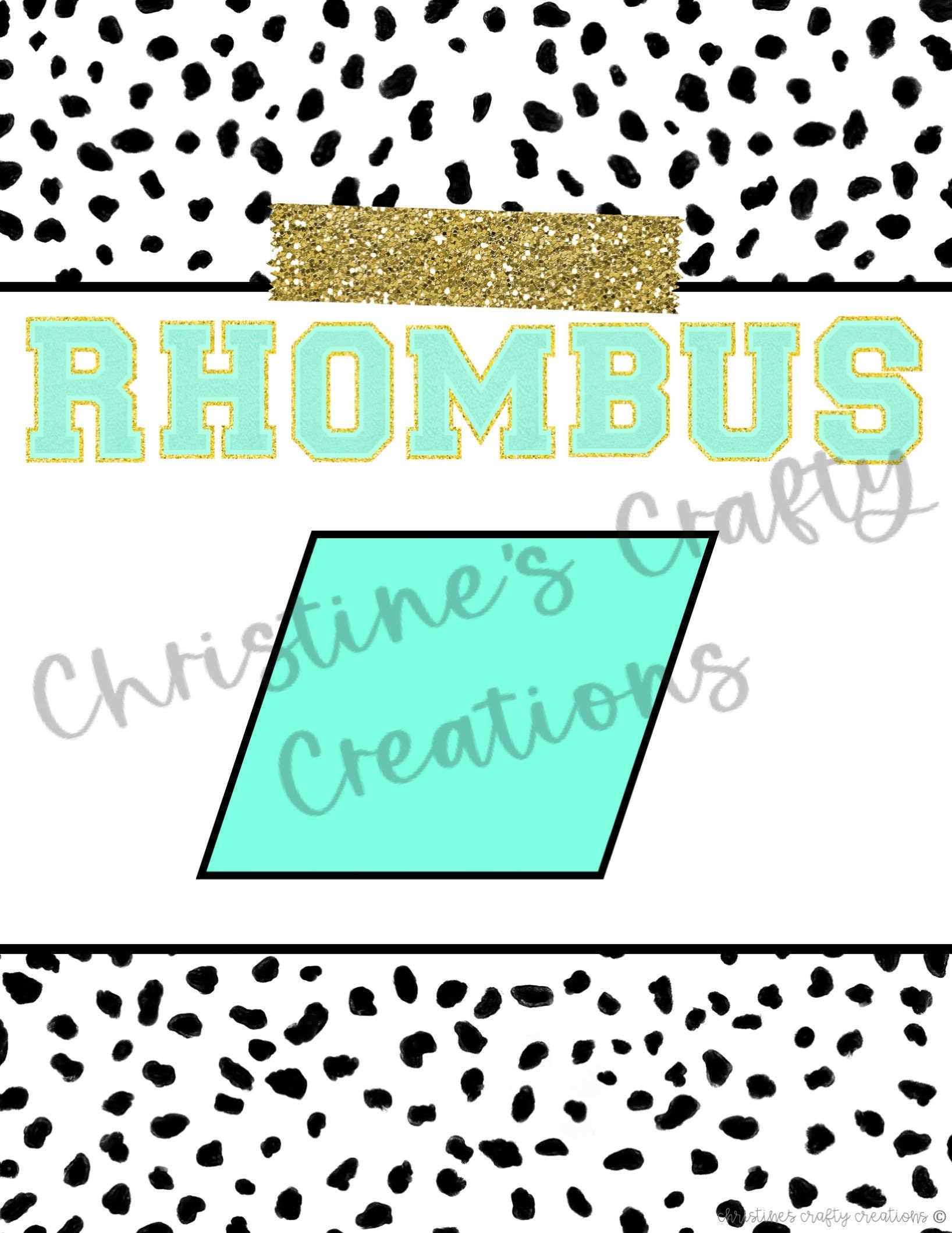 Groovy Leopard and Dalmatian 2D Shape Posters - Etsy