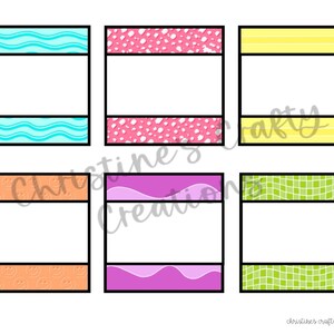 Groovy Leopard and Dalmatian Calendar Labels L Editable - Etsy