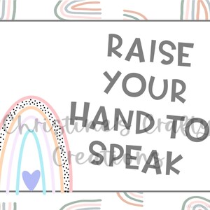 BOHO Classroom Rules Posters L Editable - Etsy