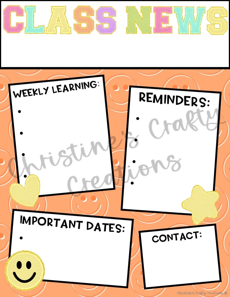 Groovy Leopard and Dalmatian Newsletter Templates L Editable - Etsy