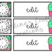 Cactus Daily Schedule L Editable - Etsy