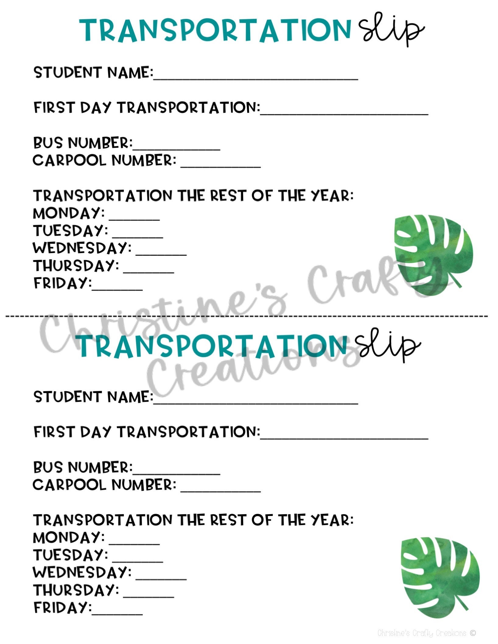 Tropical Leaves Meet the Teacher Night L Editable Forms and Materials L ...