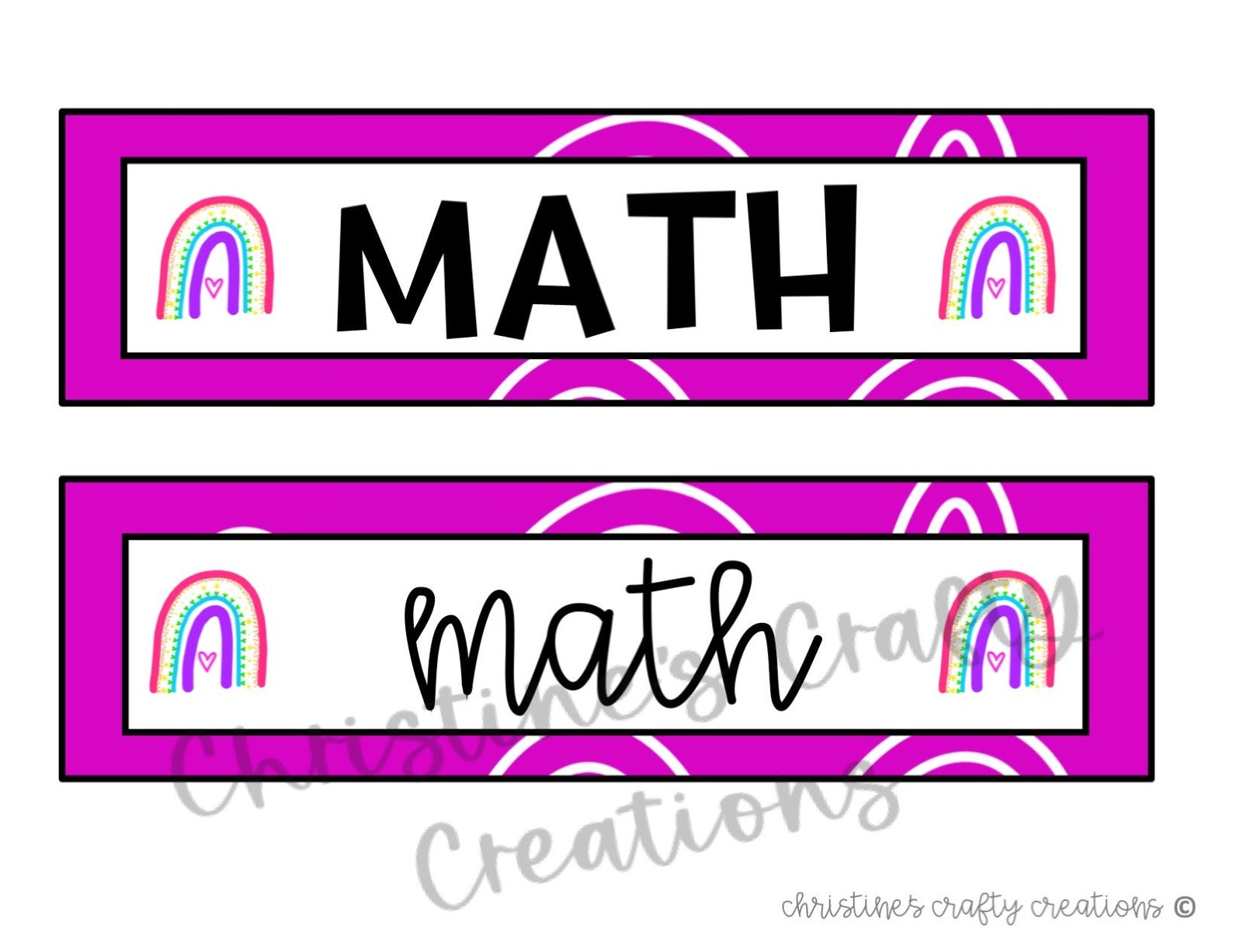 Bright Rainbow Boho Learning Targets Posters L Editable - Etsy