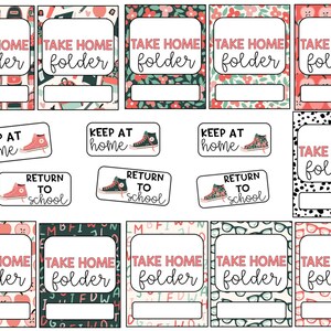 Preppy Dalmatian Folder Covers L Editable - Etsy