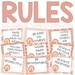Rustic Boho Classroom Rules Posters L Editable - Etsy