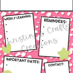 Groovy Leopard and Dalmatian Newsletter Templates L Editable - Etsy