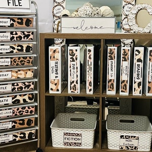 Leopard Classroom Decor Bundle - Etsy