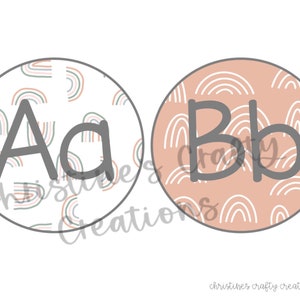 BOHO Word Wall Letters - Etsy