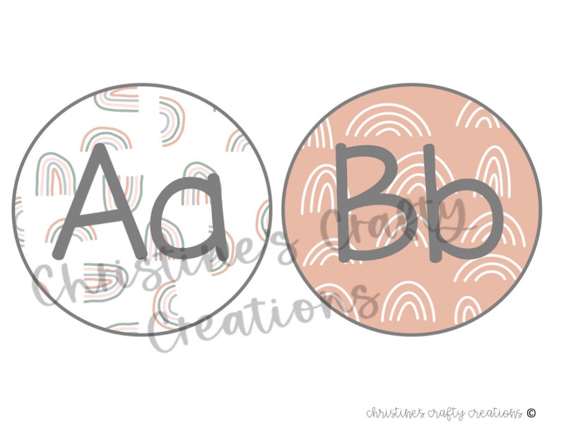 BOHO Word Wall Letters - Etsy