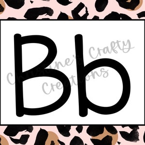 Leopard Alphabet Posters - Etsy