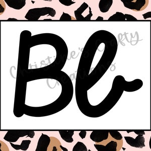 Leopard Alphabet Posters - Etsy
