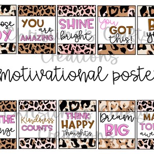 Leopard Motivational Posters - Etsy