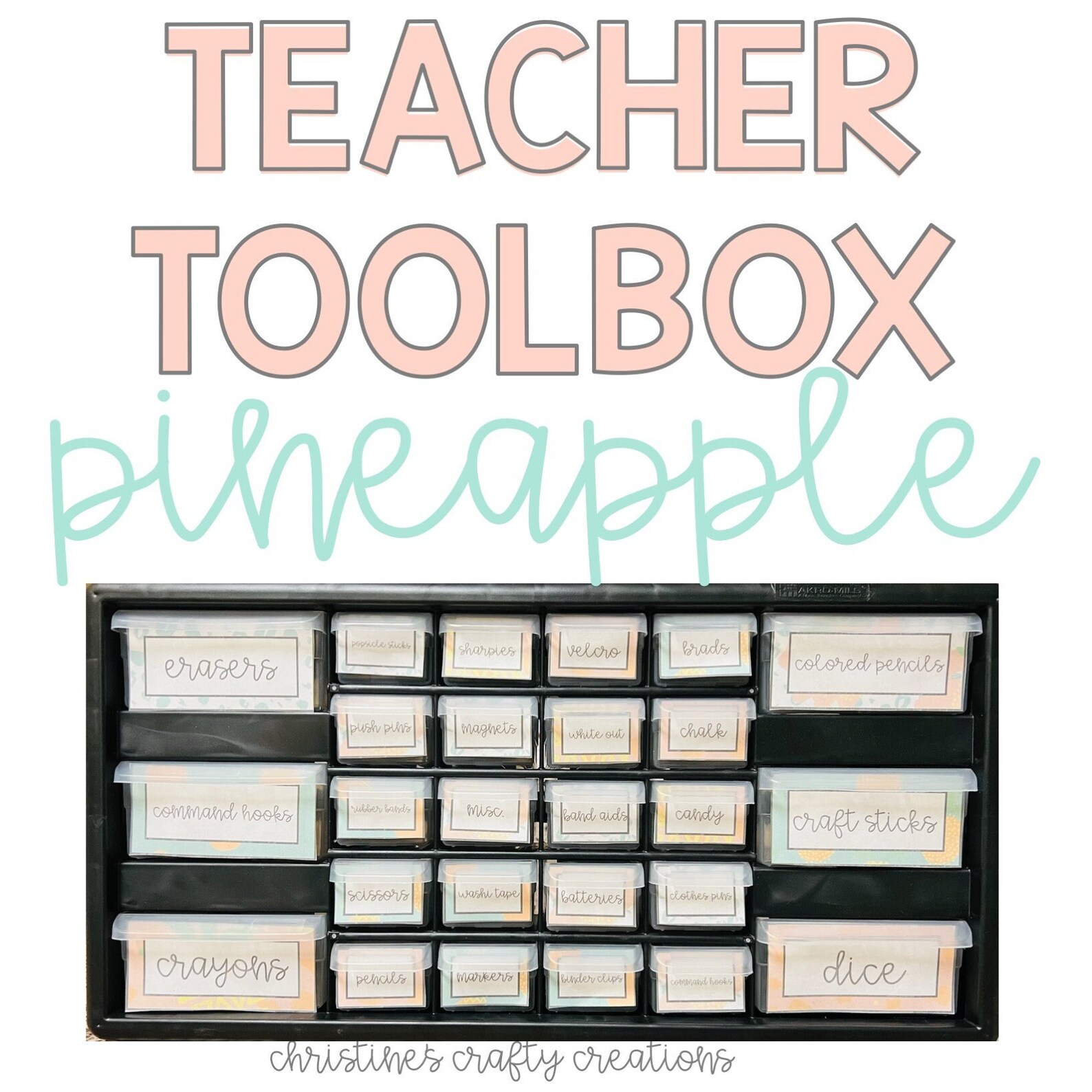 Teacher Toolbox Labels L Editable - Etsy