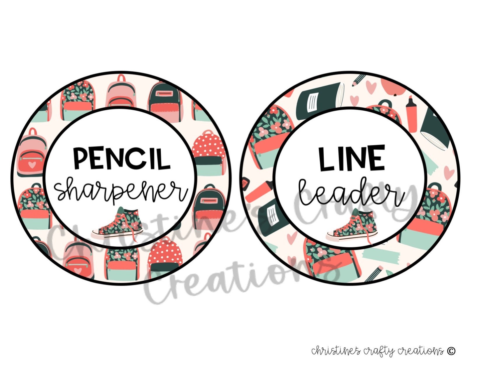 Preppy Dalmatian Class Jobs L Editable - Etsy