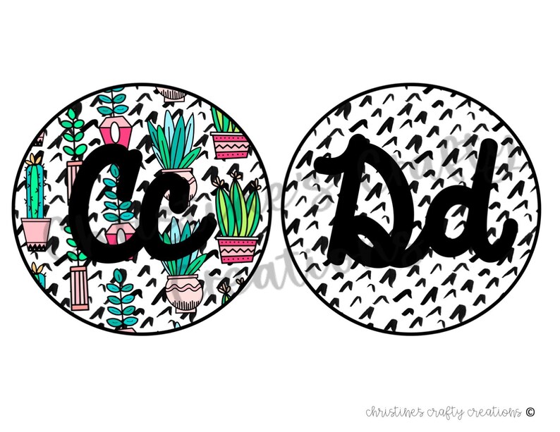 Cactus Word Wall Letters - Etsy