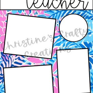 Preppy and Tropical Meet the Teacher Page L Editable - Etsy