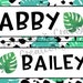 Tropical Leaves Name Tags L Editable - Etsy