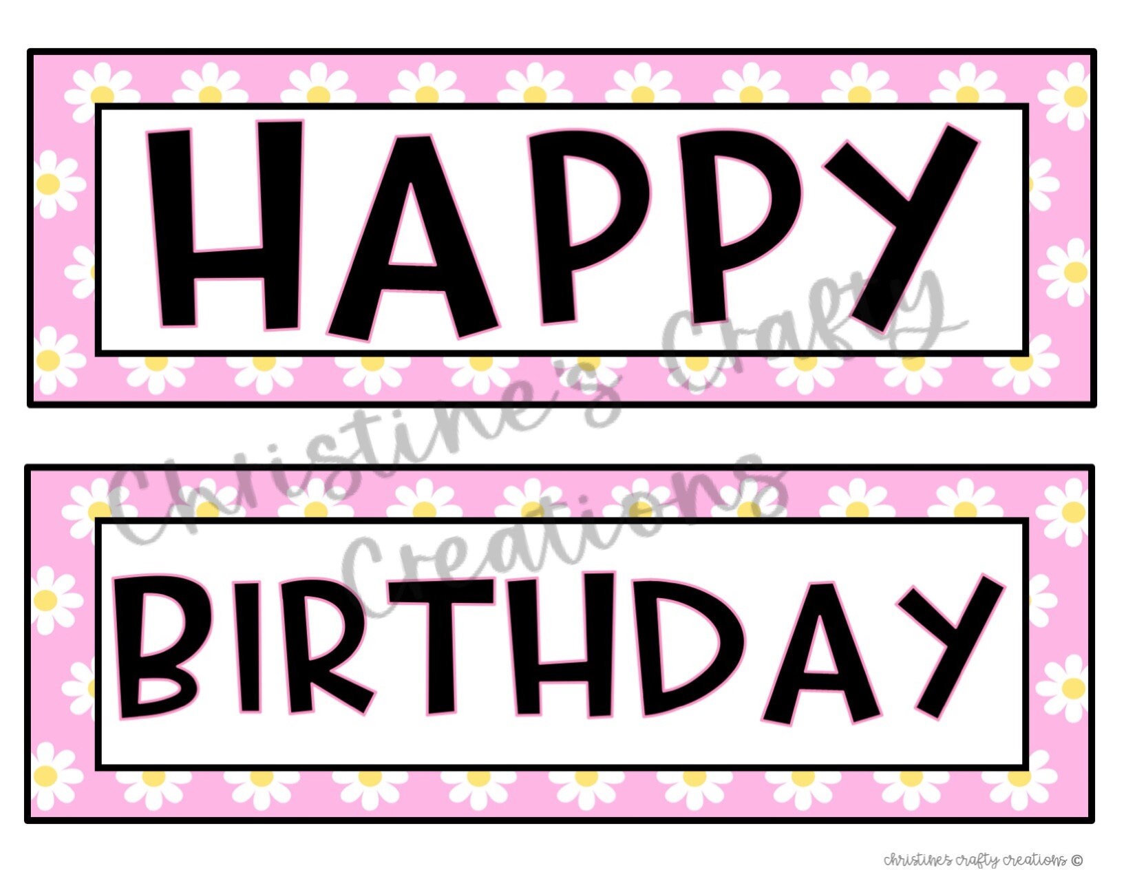 Retro Daisy Birthday Chart L Editable - Etsy