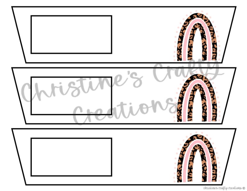 Leopard 12 Drawer Labels L Editable - Etsy