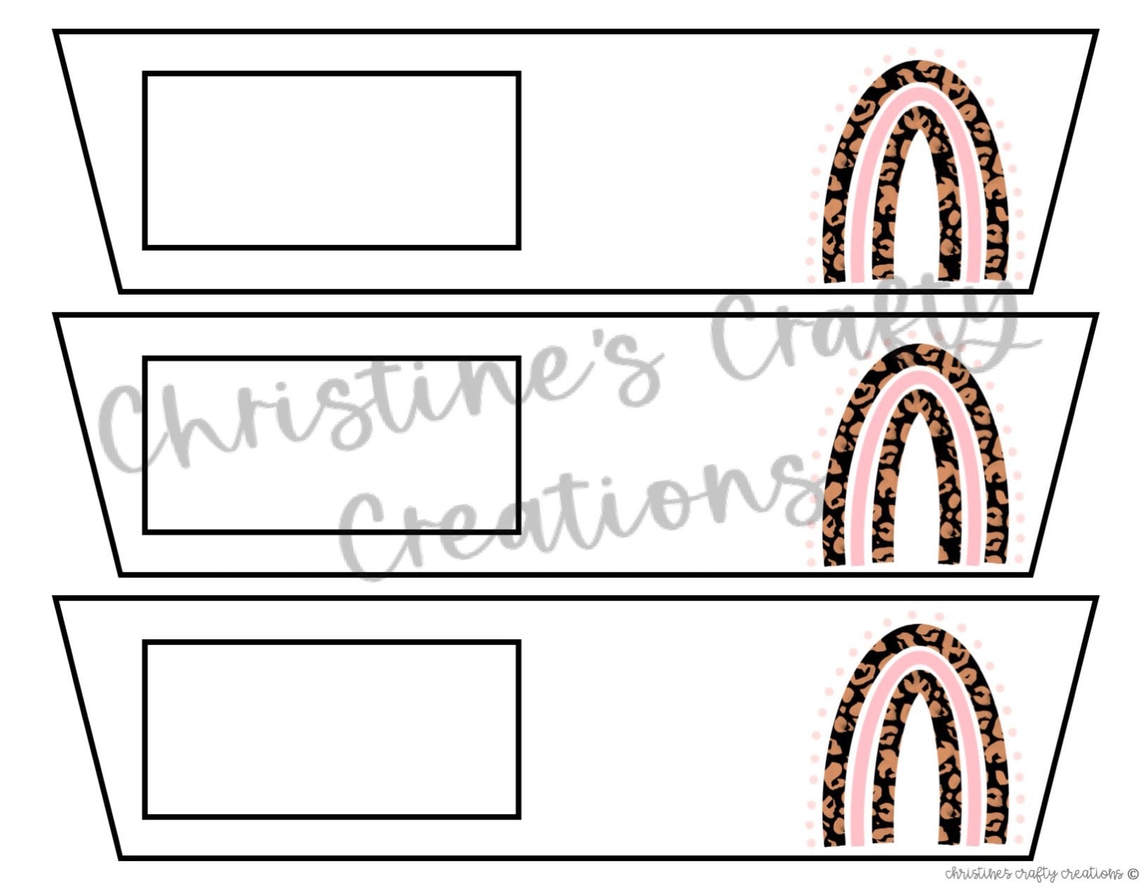 Leopard 12 Drawer Labels L Editable - Etsy