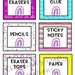 Bright Rainbow Boho Supply Labels L Editable - Etsy