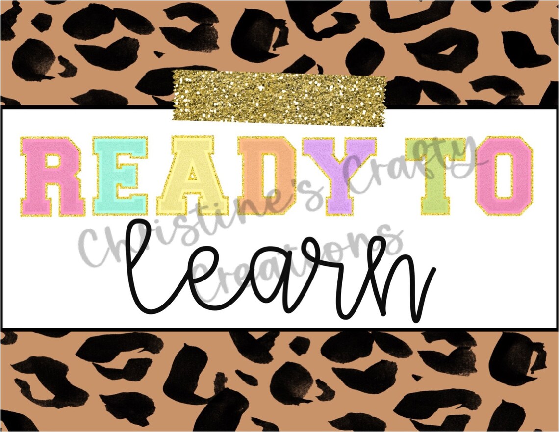 Groovy Leopard and Dalmatian Behavior Chart L Editable Clip Chart - Etsy