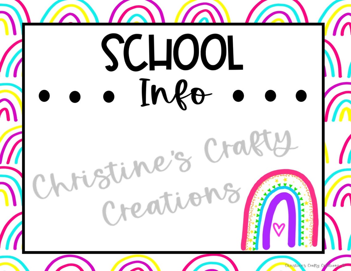 Bright Rainbow Boho Meet the Teacher Powerpoint L Editable - Etsy