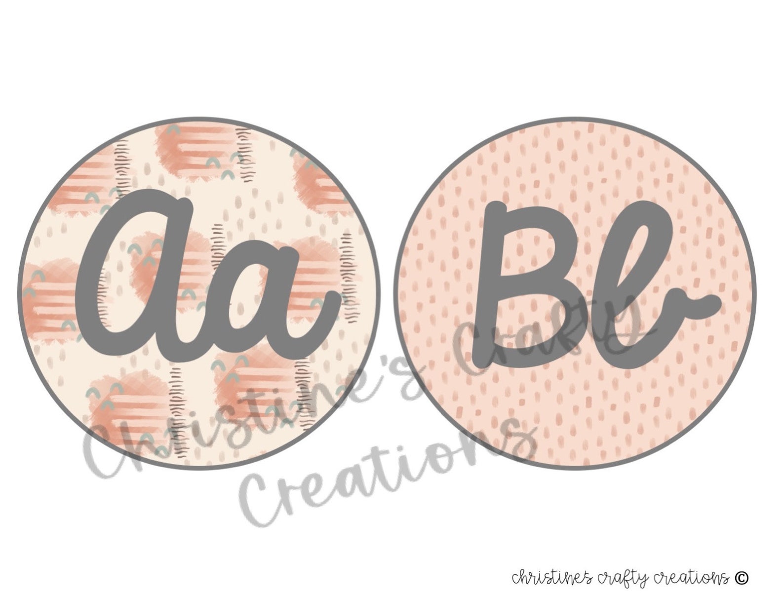 Rustic Boho Word Wall Letters - Etsy