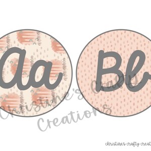 Rustic Boho Word Wall Letters - Etsy