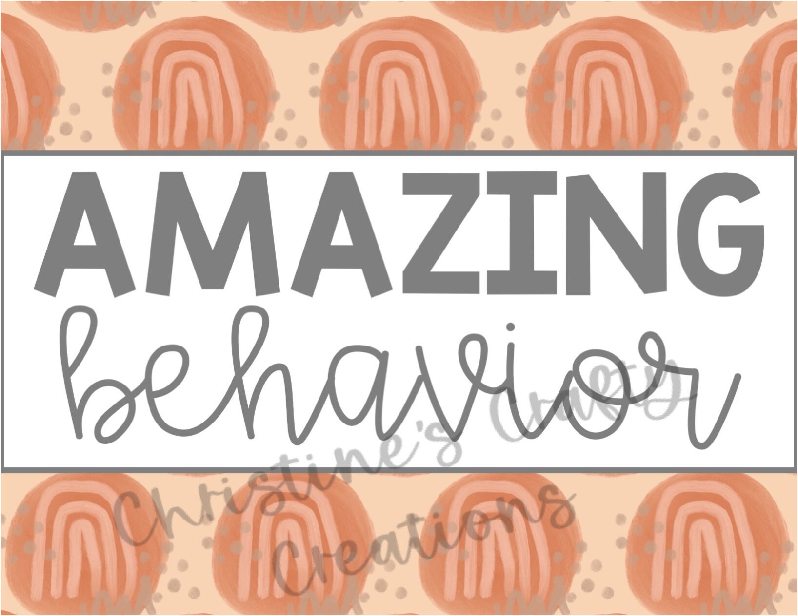 Rustic Boho Behavior Chart L Editable Clip Chart - Etsy