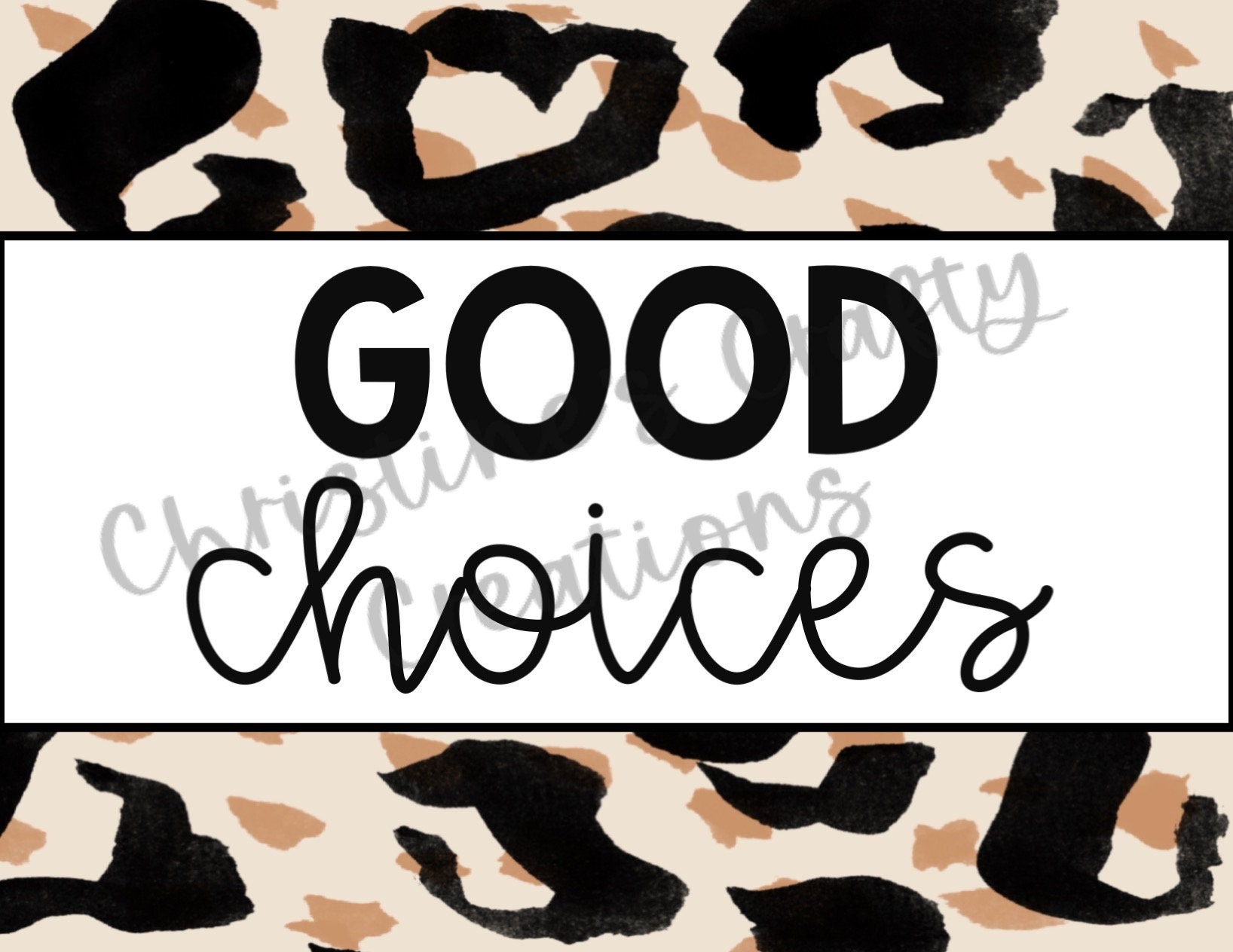 Leopard Behavior Chart L Editable Clip Chart - Etsy