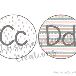 BOHO Word Wall Letters - Etsy