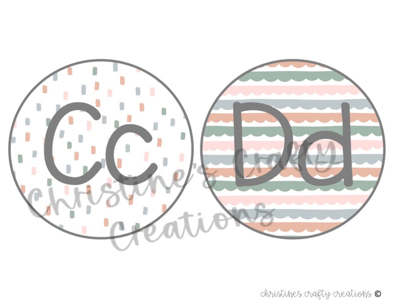 BOHO Word Wall Letters - Etsy