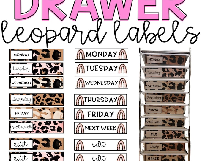 Leopard Classroom Rules Posters L Editable - Etsy Canada