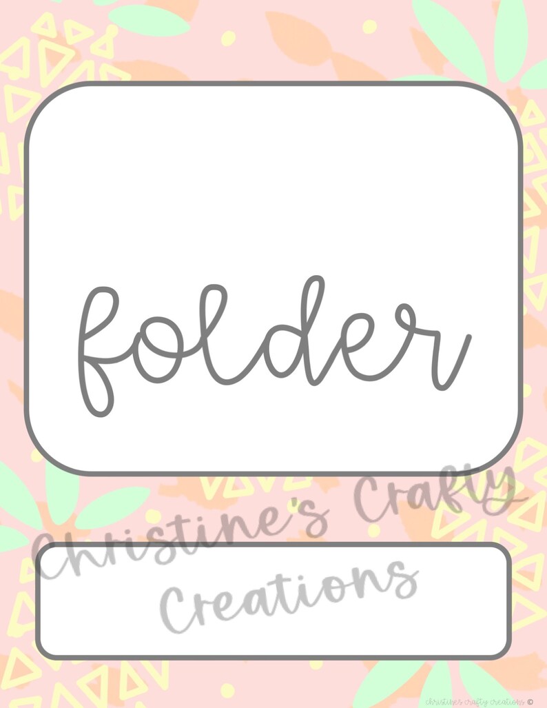 Pineapple Student Folder Covers L Editable - Etsy