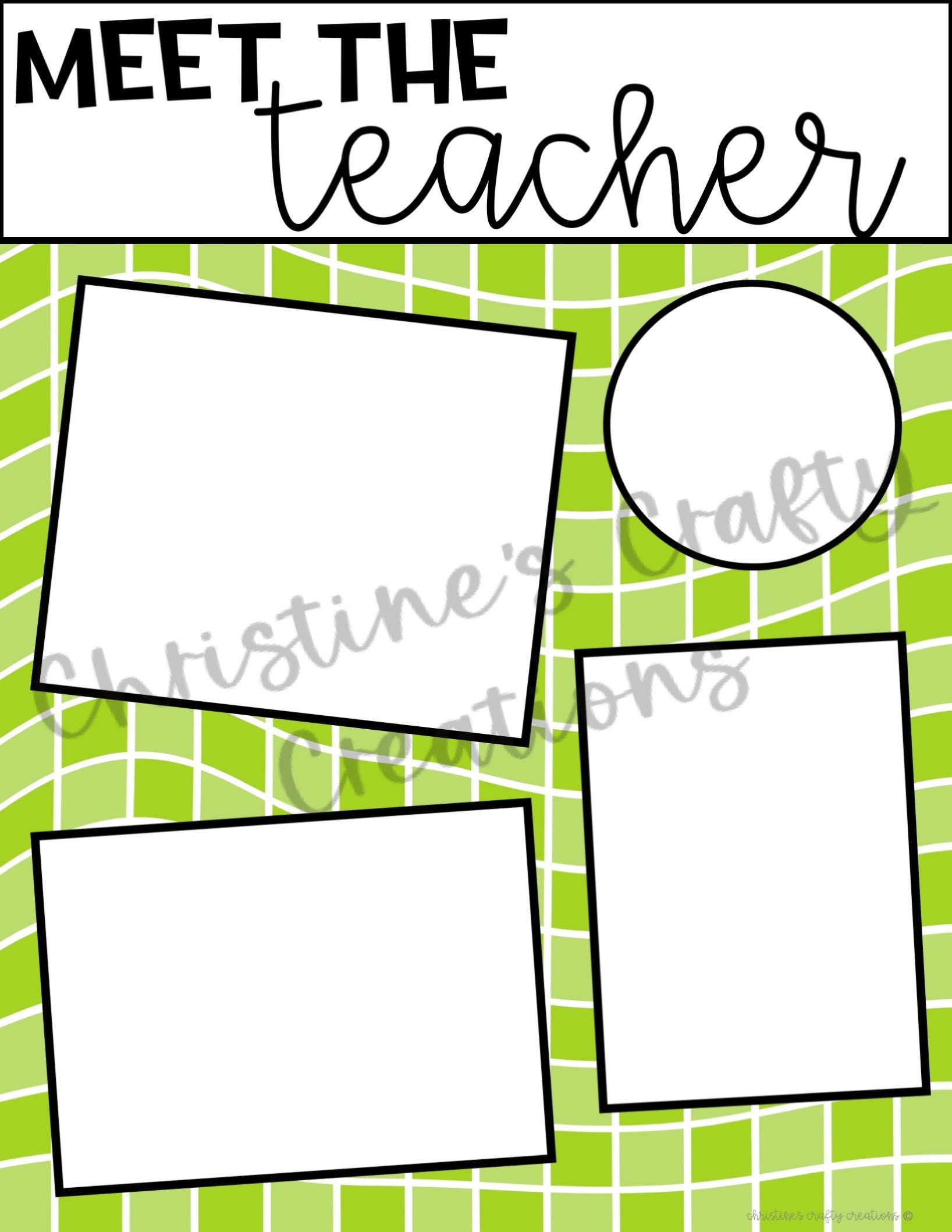 Groovy Leopard and Dalmatian Meet the Teacher Page L Editable - Etsy