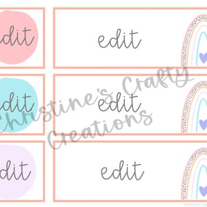 BOHO Daily Schedule L Editable - Etsy